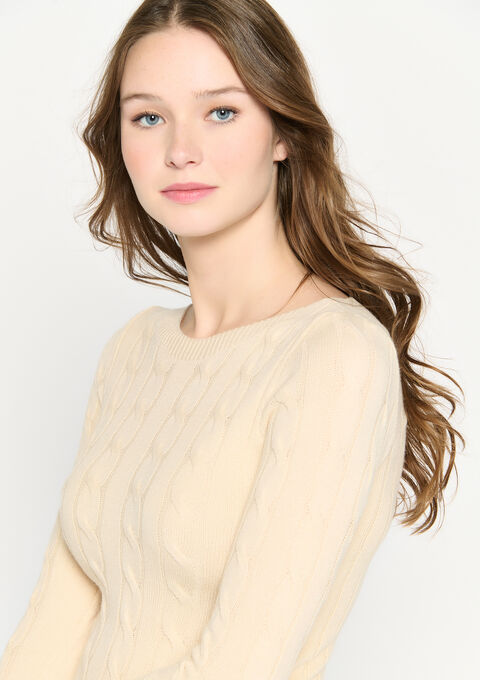 Cable-knit fitted sweater - LolaLiza