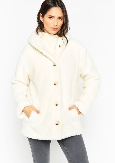 Teddy jas met capuchon - LolaLiza