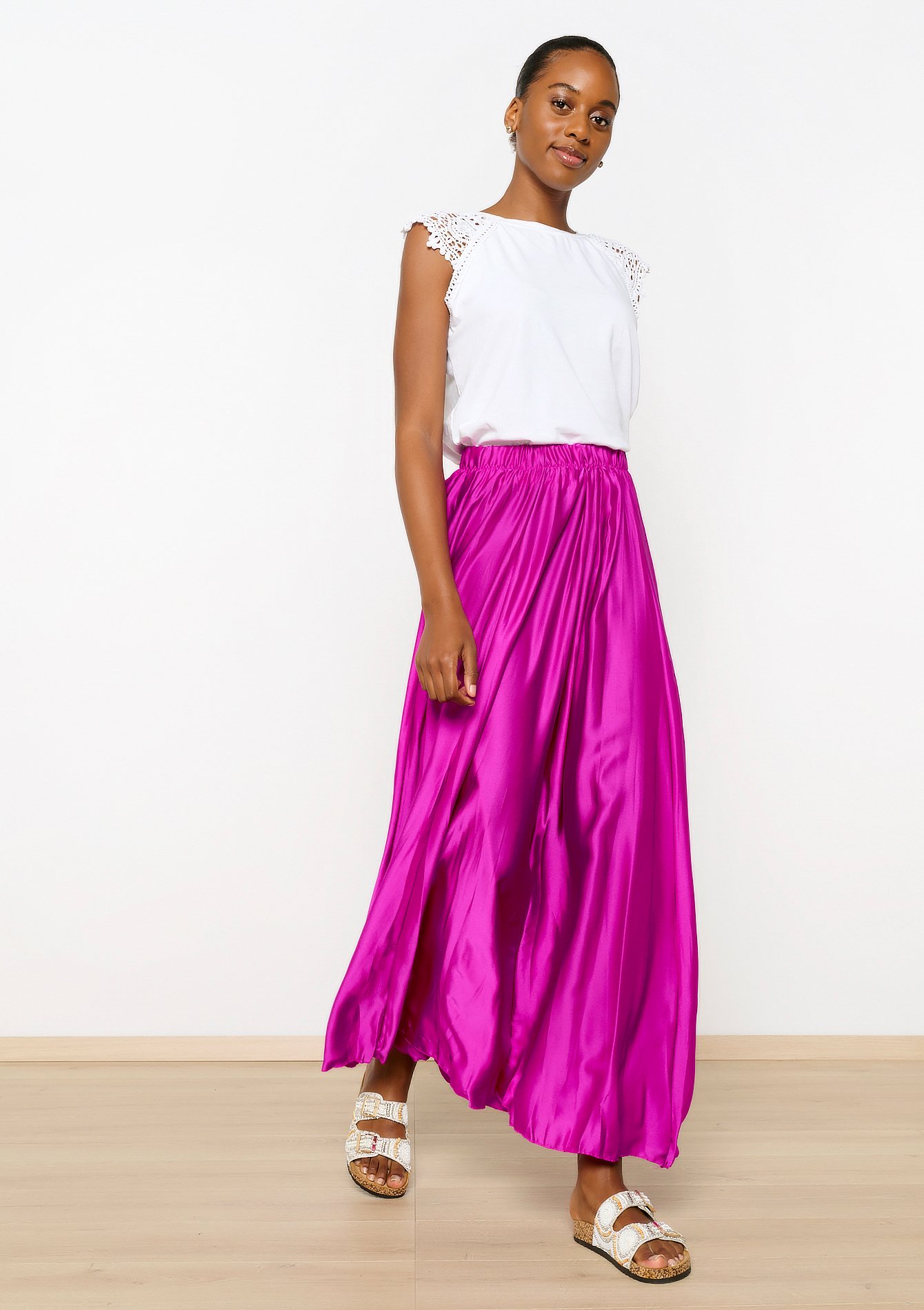 Jupe longue en satin - LolaLiza