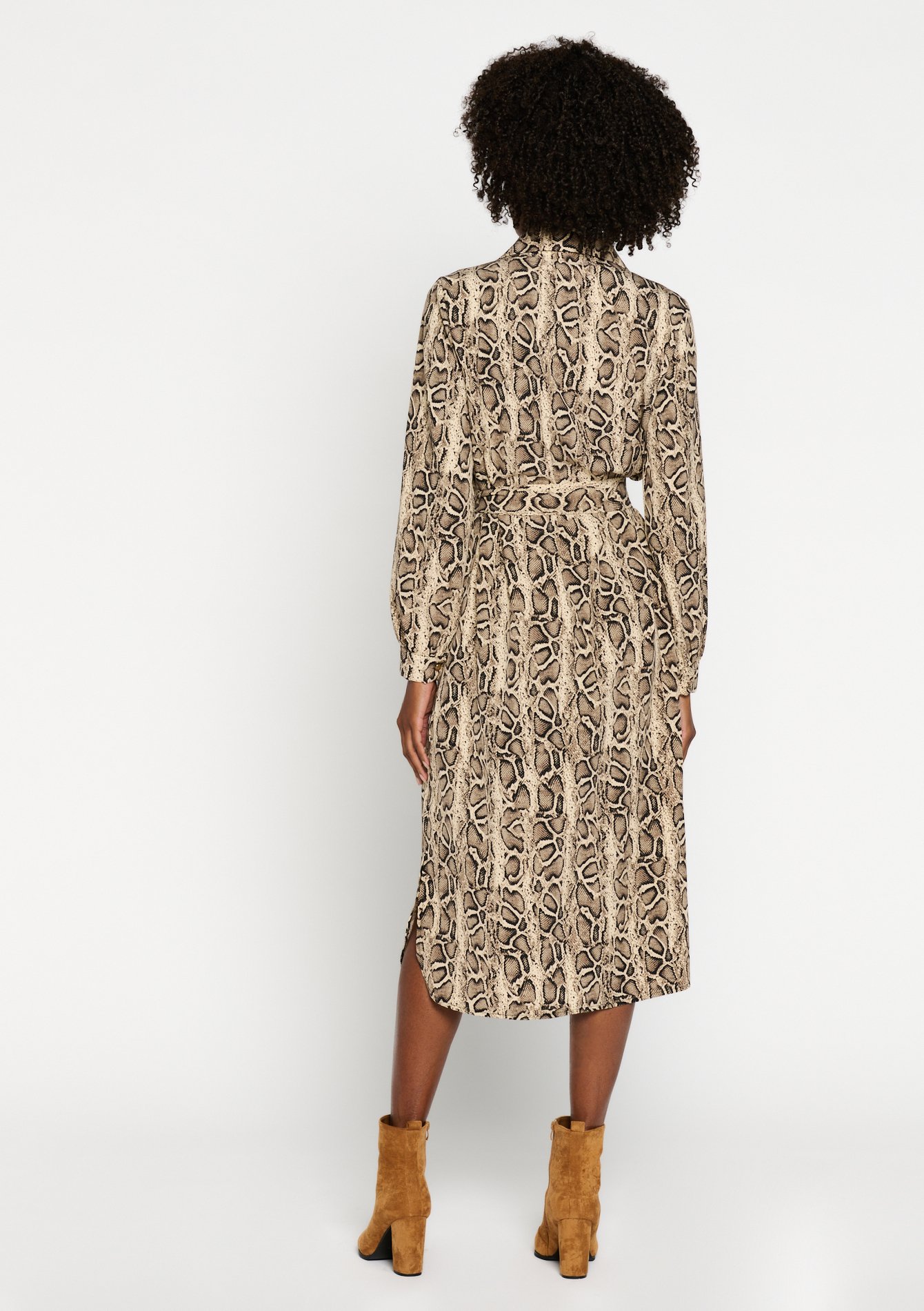 Robe-chemise à imprimé python - LolaLiza