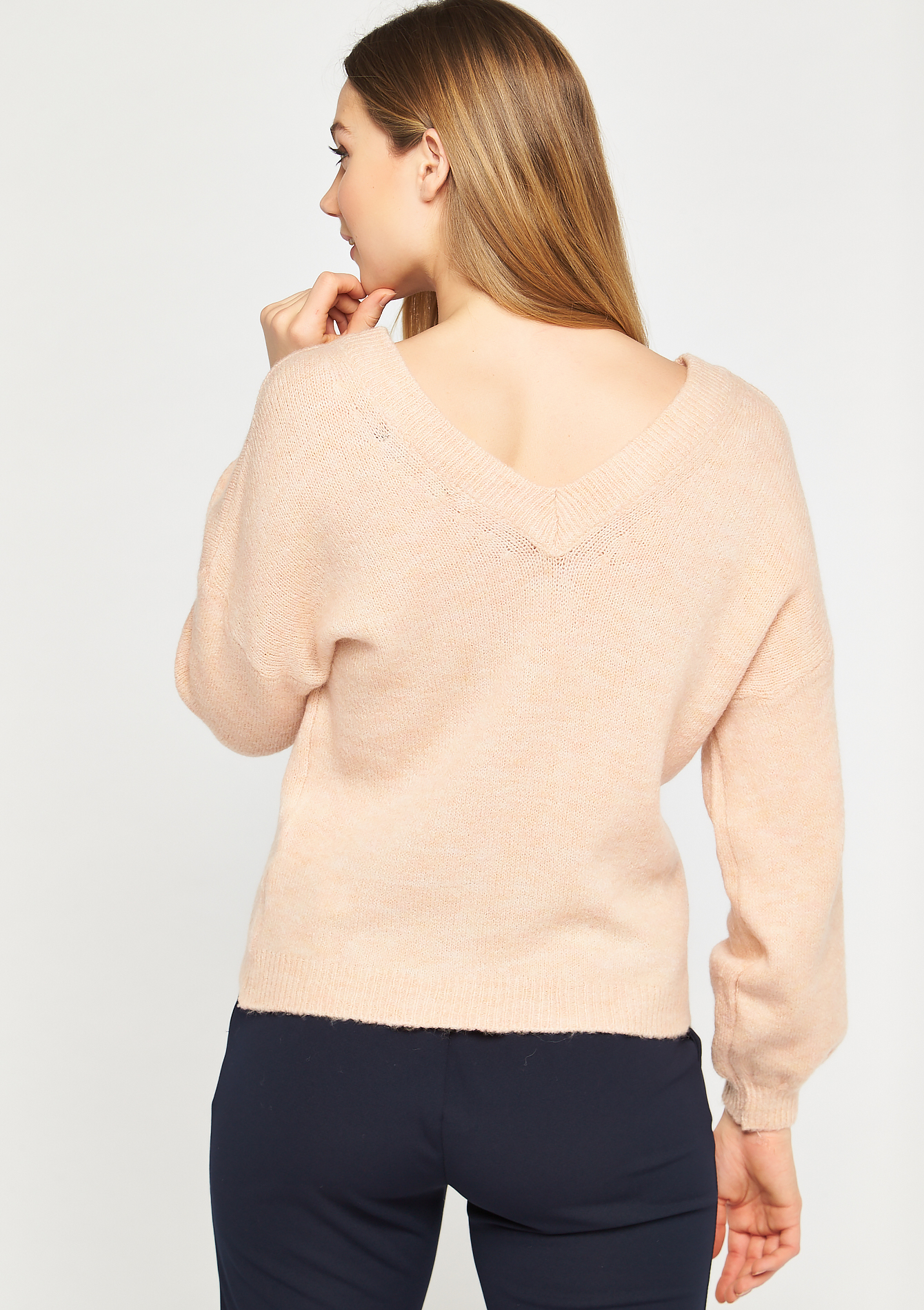 Sweater with balloon sleeves - LolaLiza