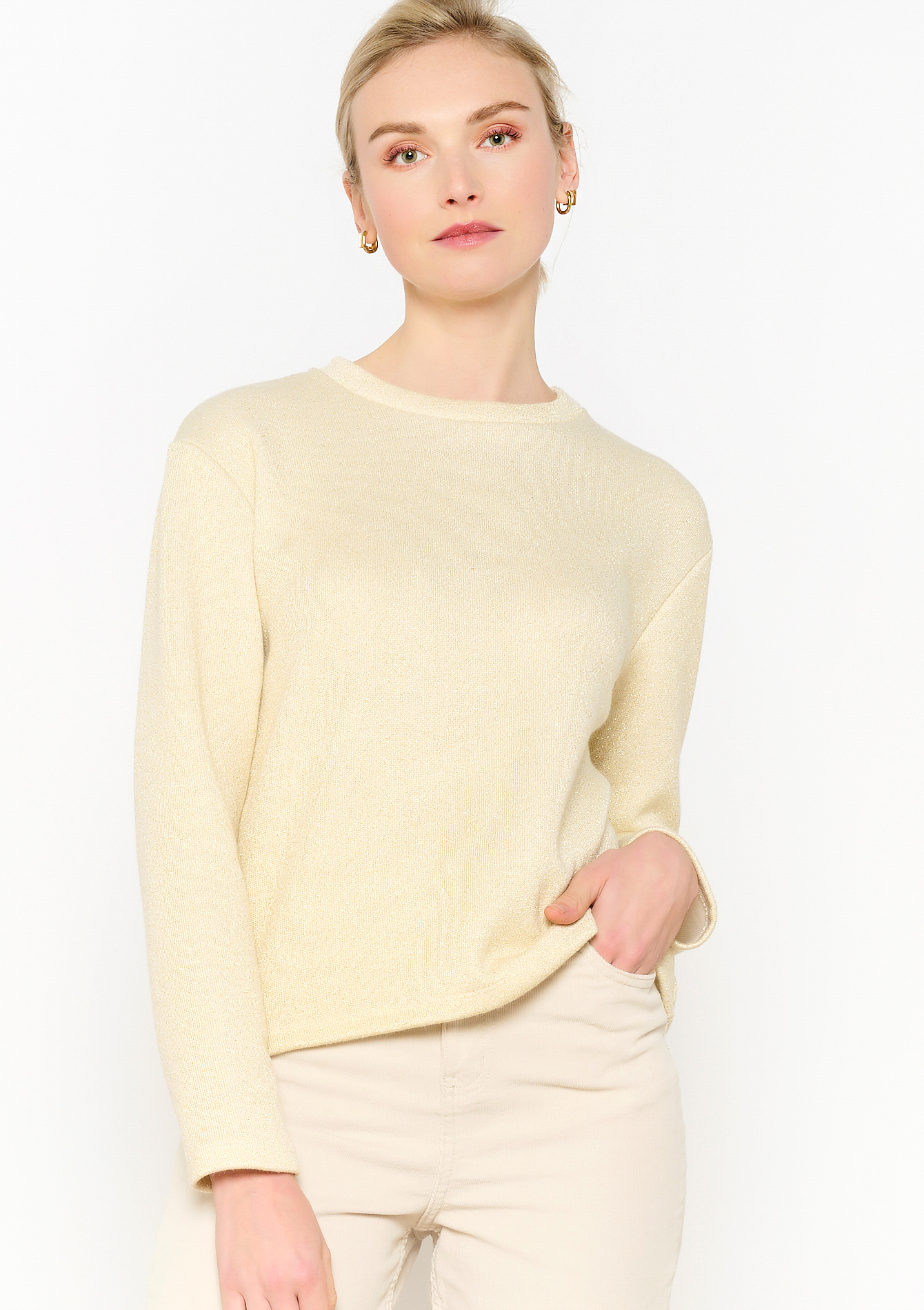 Basic pullover with lurex - LolaLiza
